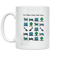 Eat Sleep Code Plant Trees - Eco-Coding Enthusiast - 11 oz Ceramic ...