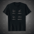 Eat Sleep Code Repeat Funny Programmer Quote for Software Developers V5 Unisex T-Shirt, up to ...
