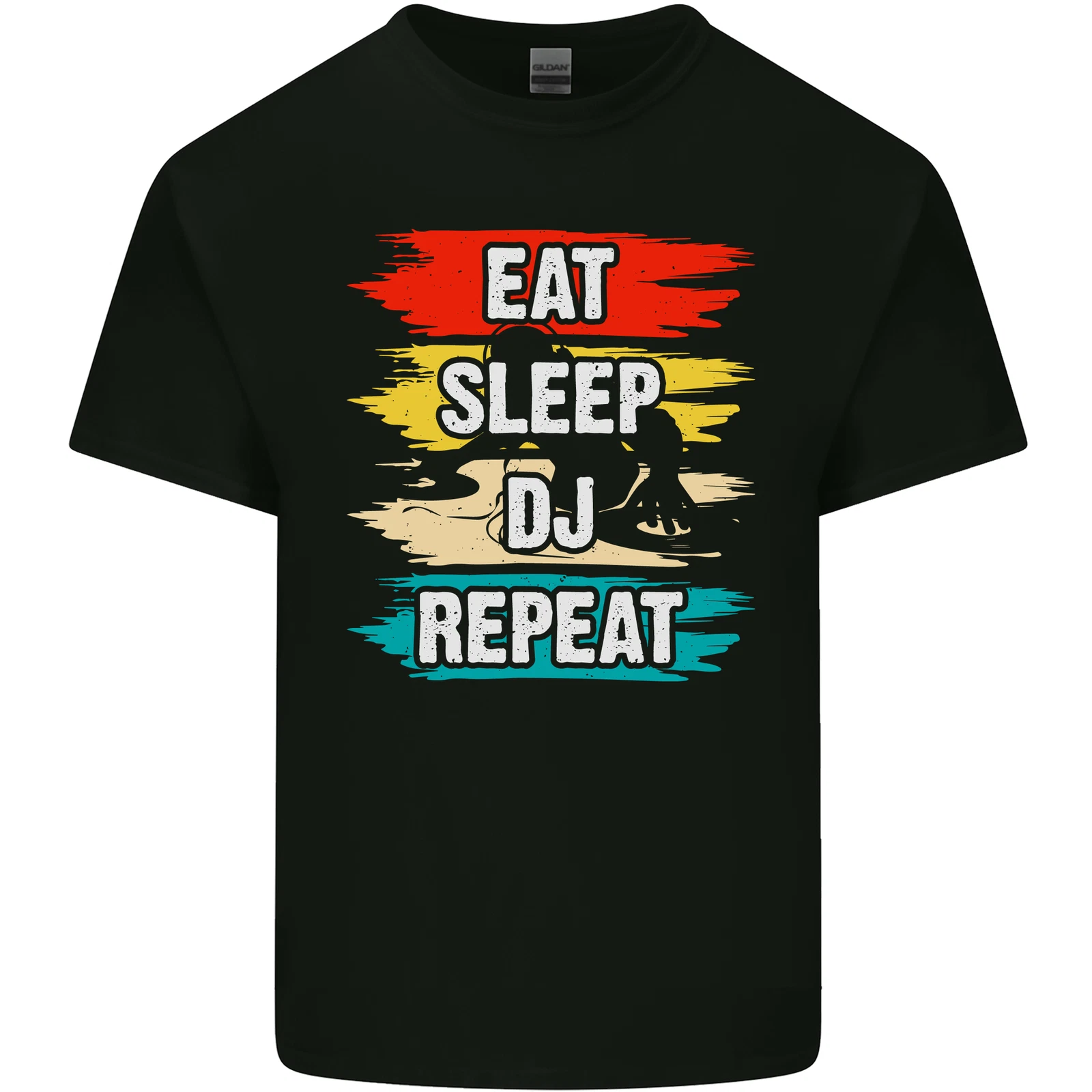 Eat Sleep DJ Repeat Funny DJing and Music and Slogan Unisex T-Shirt ...