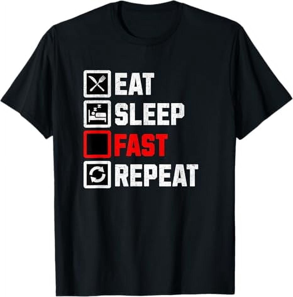 Eat Sleep Fast Repeat - Intermittent Fasting Lifestyle T-Shirt ...