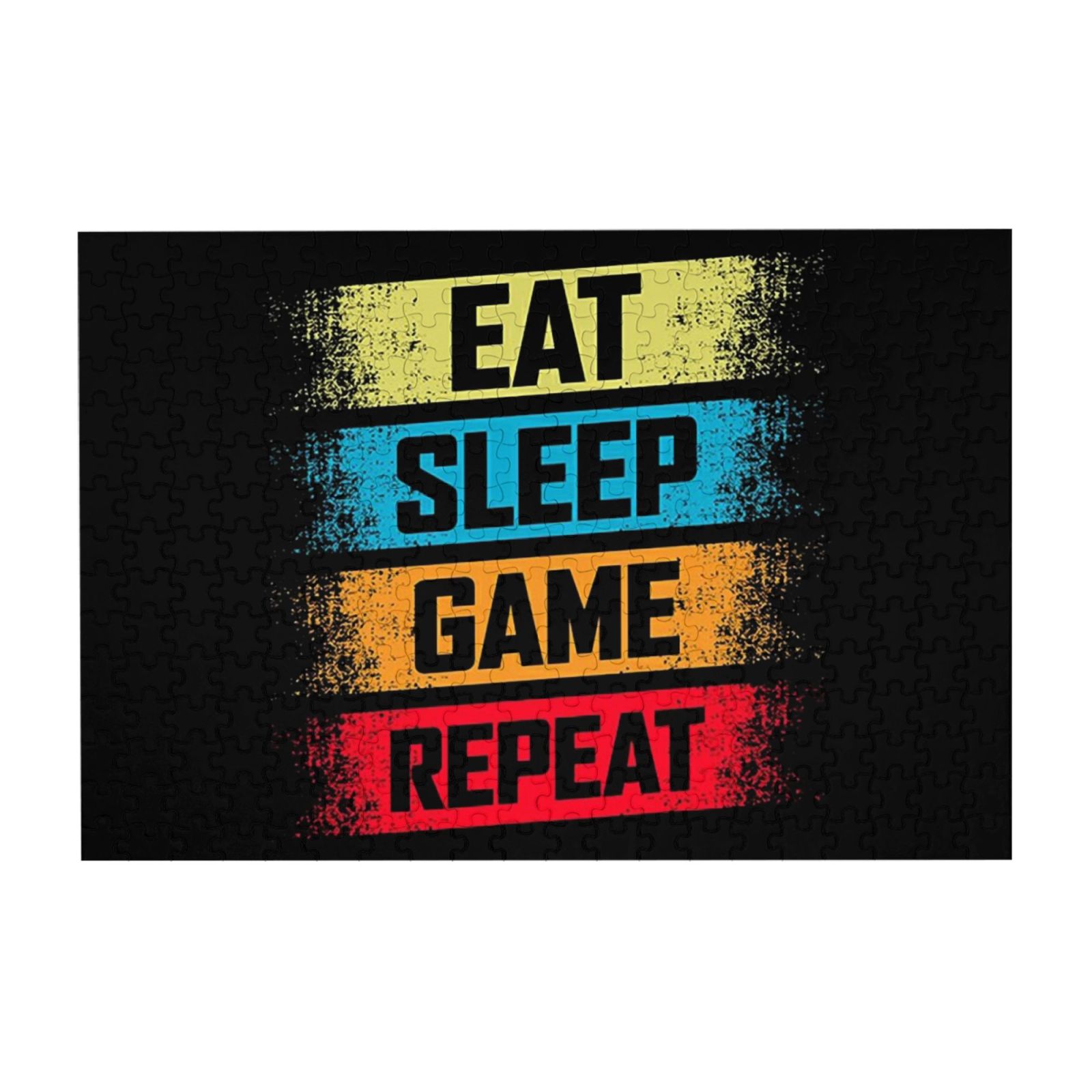 Eat Sleep Game Repeat 300 Wooden Puzzles, Fun Puzzles, Stress-Reducing ...