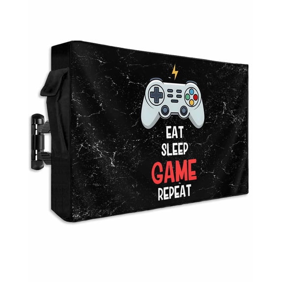 Eat Sleep Game Repeat Outdoor TV Cover 60 to 65 inch Cartoon Game ...