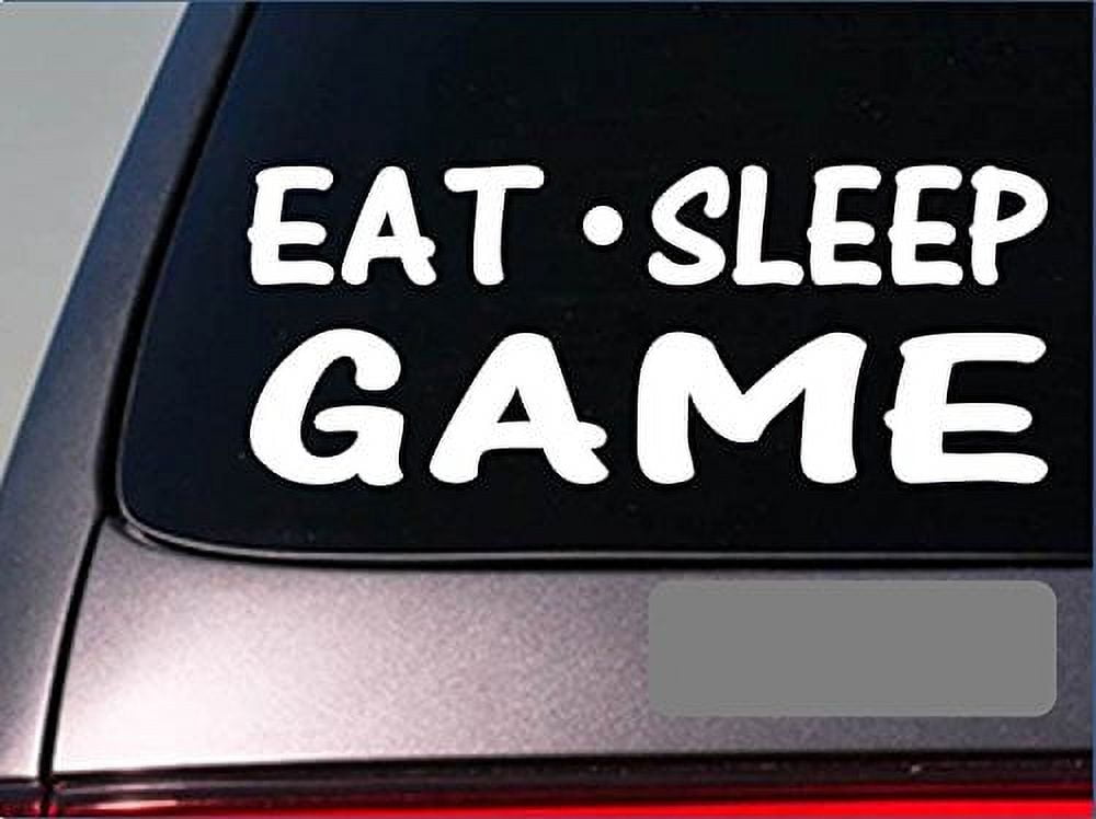 Eat Sleep Game Sticker *G889* 8" vinyl video games console controller ...