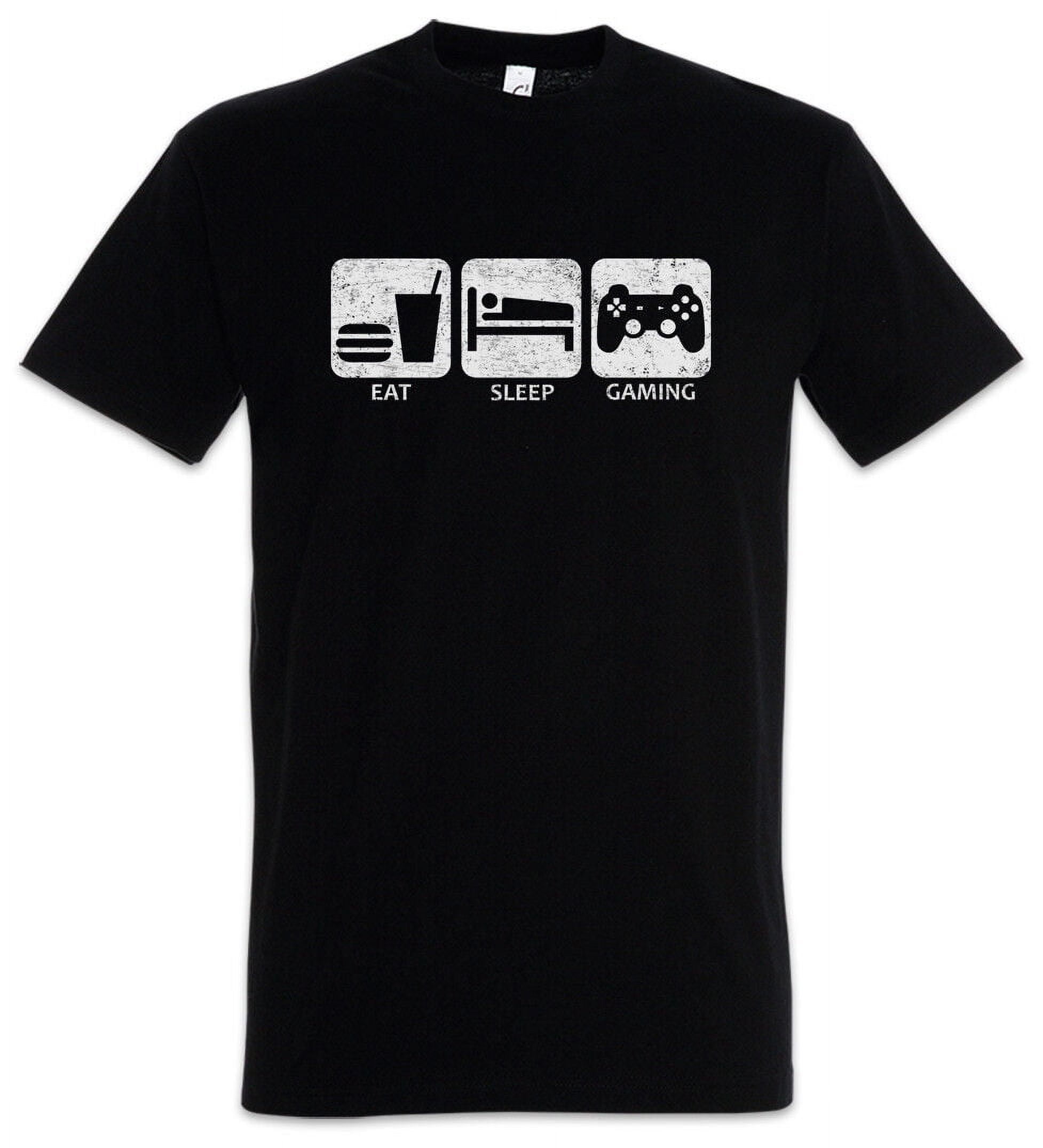 Eat Sleep Gaming T-Shirt Gamer Games Fun Geek Nerd Ego Computer Science ...
