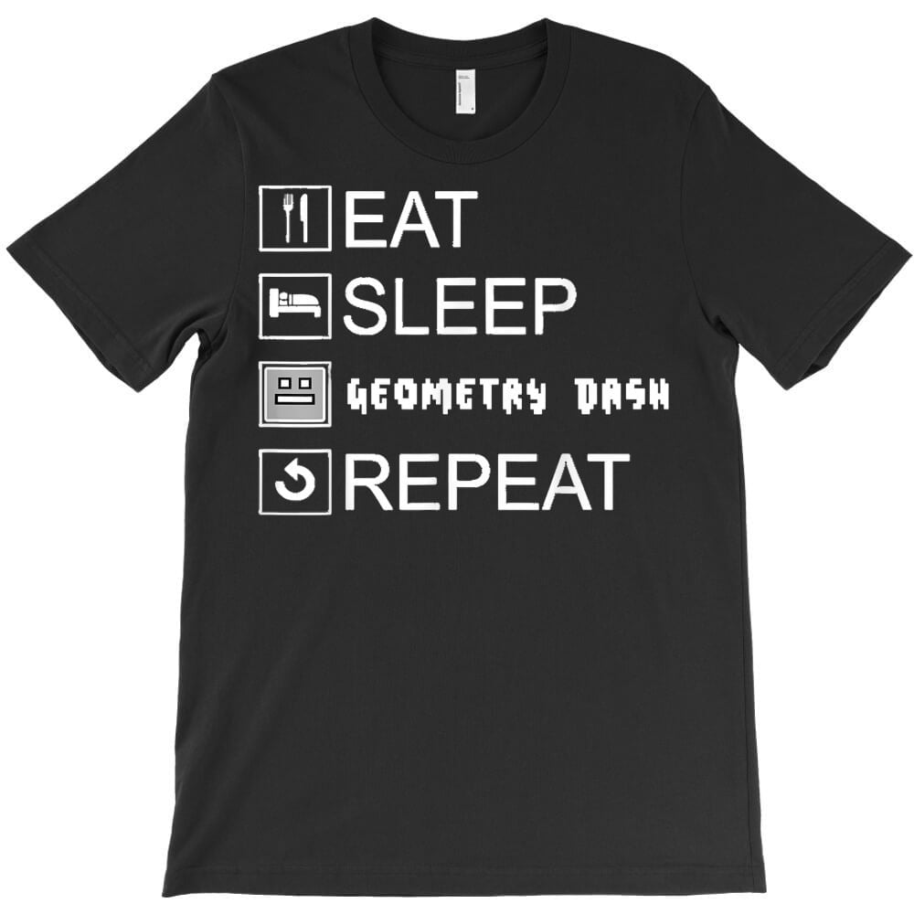 Eat Sleep Geometry Dash Repeat Funny Video Game Lover Graphic Gift ...