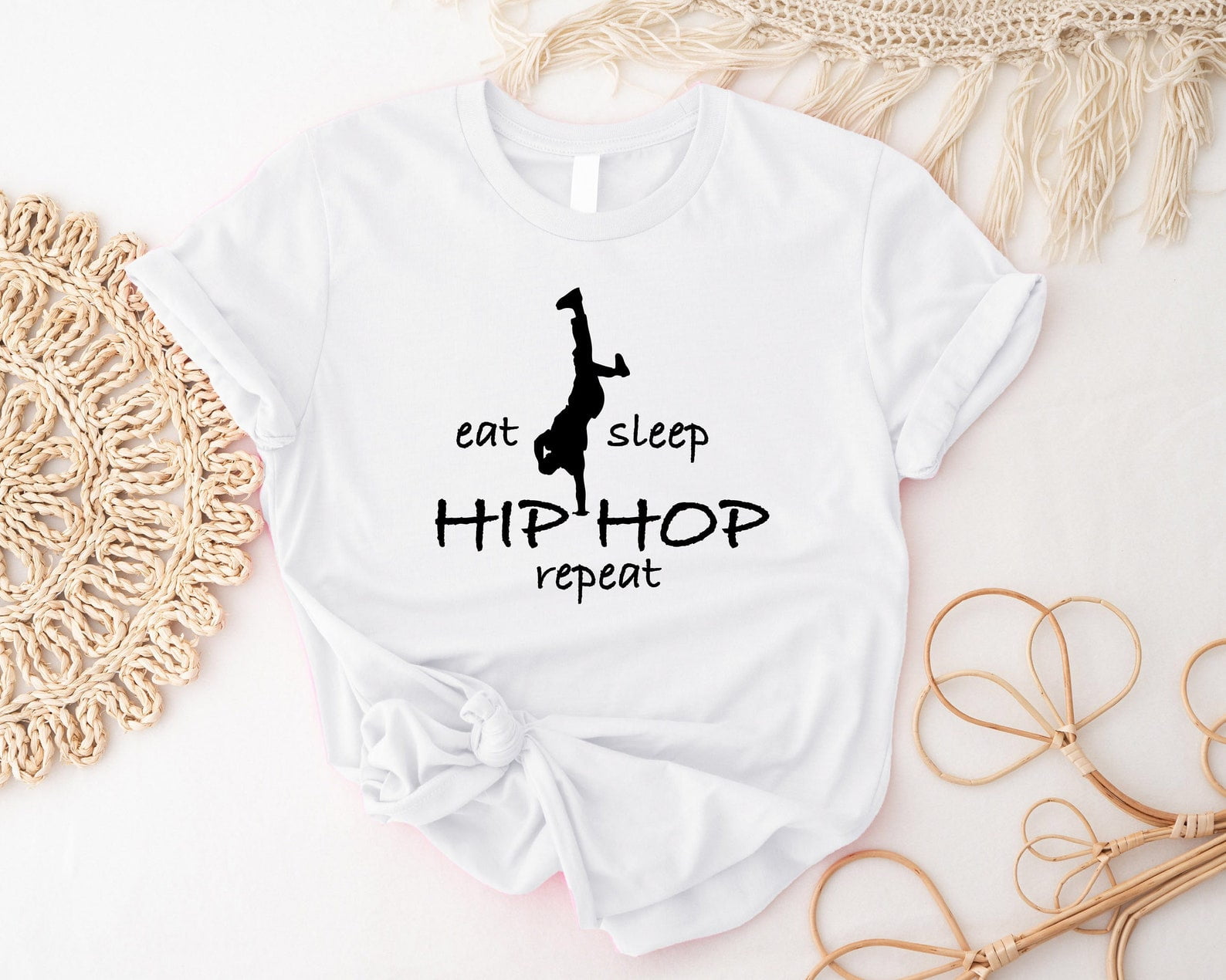 Eat Sleep Hip Hop Repeat Dancer Lifestyle Graphic Tee Hip Hop Lover ...