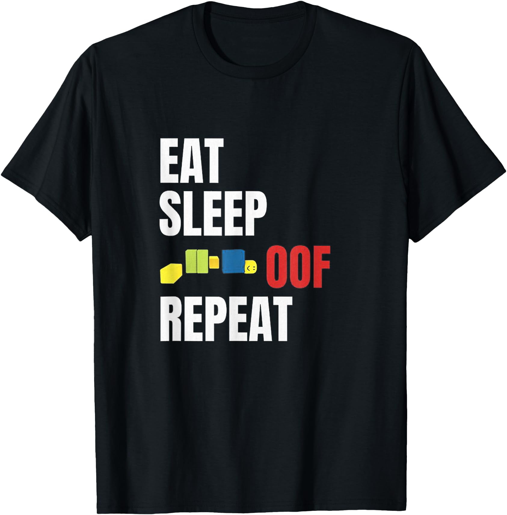 Eat Sleep Oof Repeat Funny Meme Gamers Gift Idea T-Shirt,Sport Grey ...