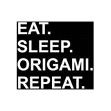 Eat Sleep Origami Repeat: Isometric Graph Paper Notebook: 1/2 Inch ...