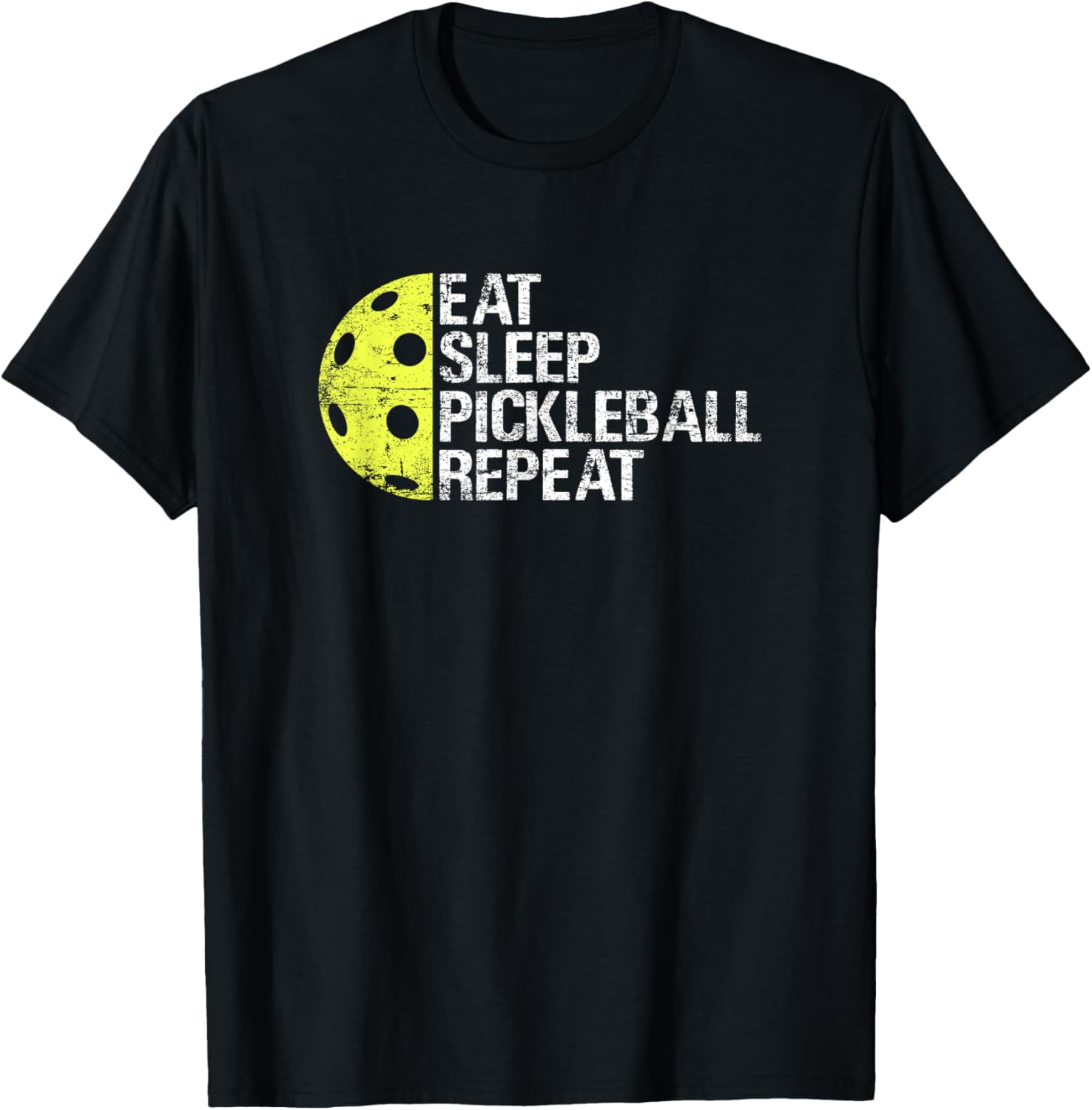 Eat Sleep Pickleball Repeat Funny Pickleball Player T-Shirt - Walmart.com