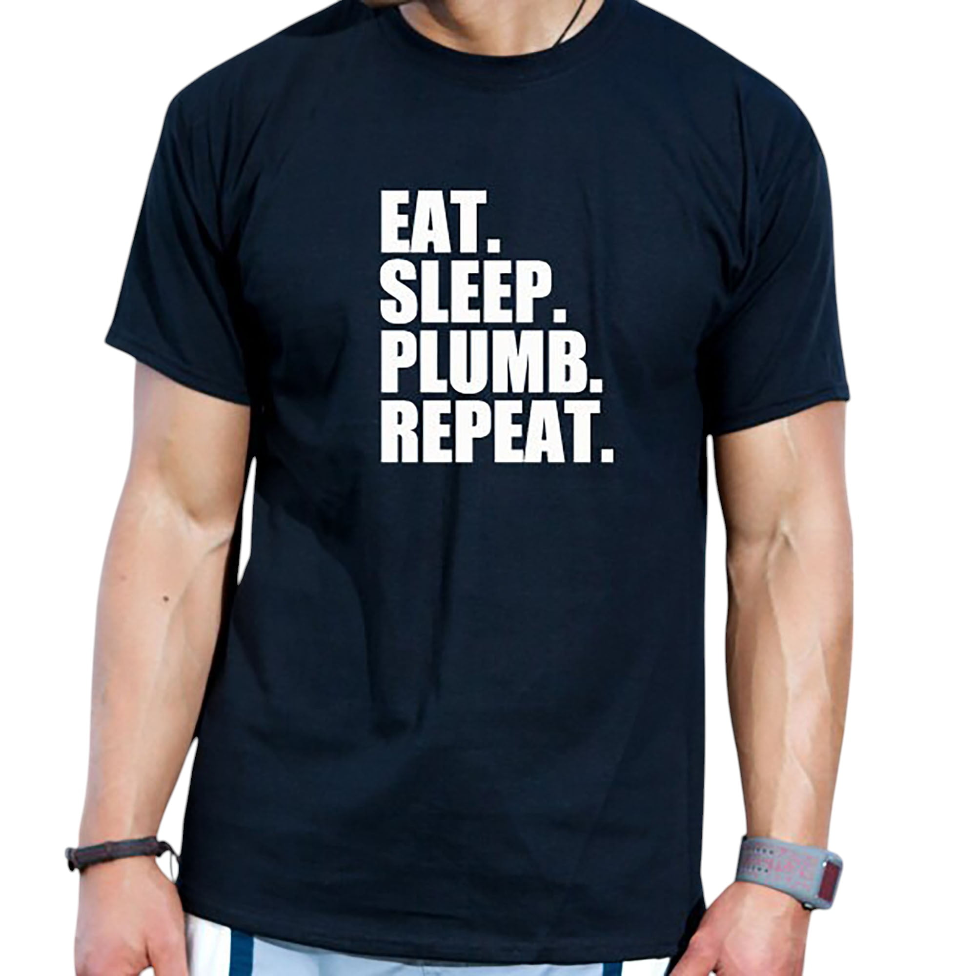 Eat Sleep Plumb Repeat Retro Unisex Classic 2D T-Shirt - Vintage Funny ...