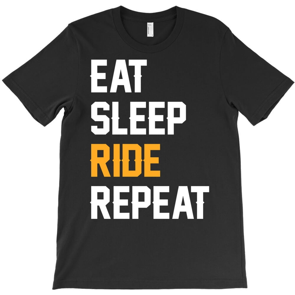 Eat Sleep Ride Repeat Funny Cycling and Mountain Biking Hobby Themed ...