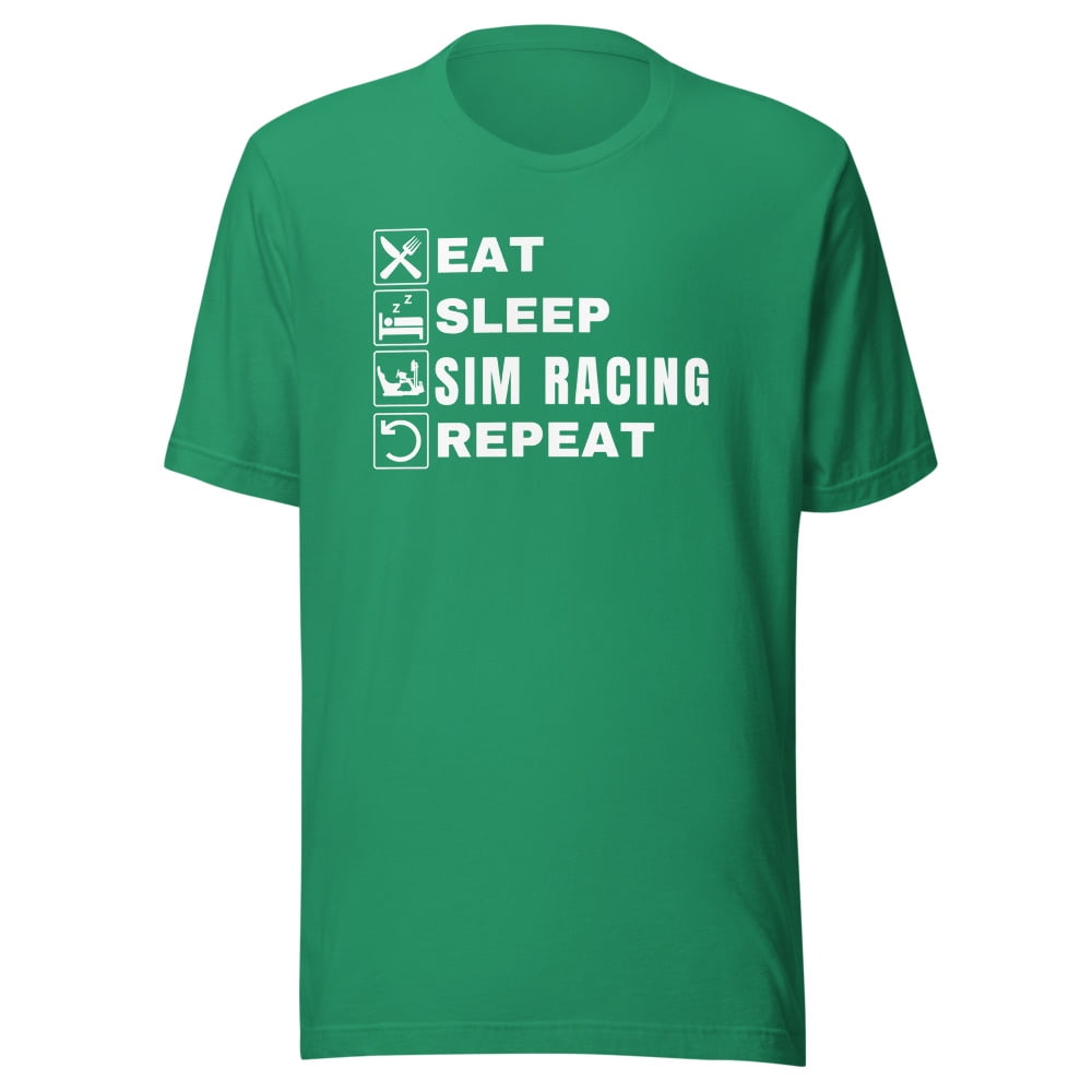Eat Sleep Sim Racing Repeat, Car Racing Sim, Unisex, Funny Sim Racer ...