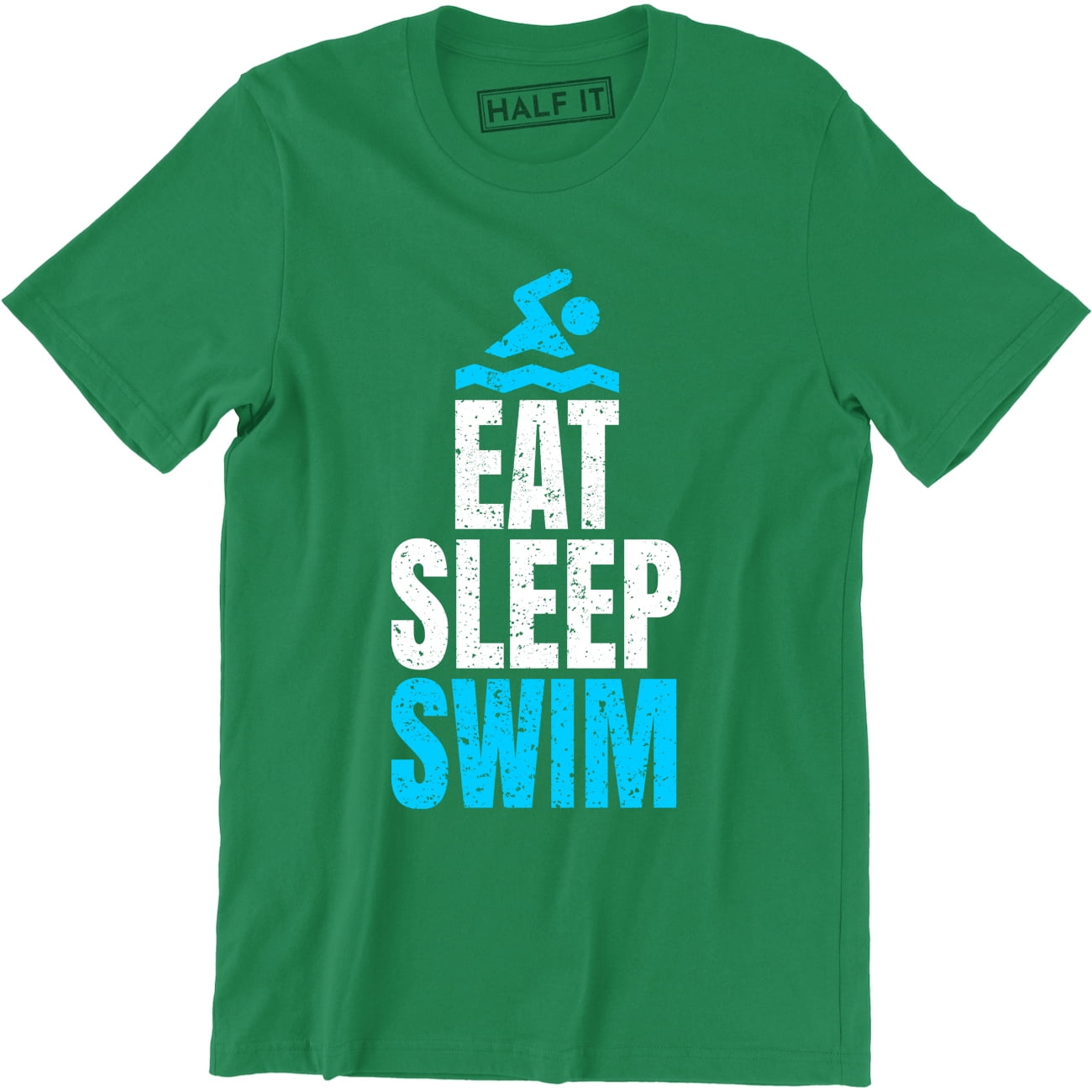 Eat Sleep Swim - Present Diver Swimmers Swimming Men's T-Shirt ...