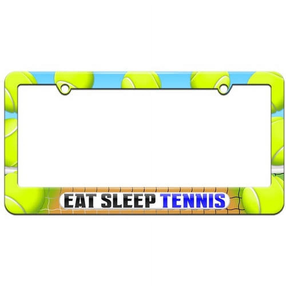Eat Sleep Tennis License Plate Tag Frame, Multiple Colors - Walmart.com