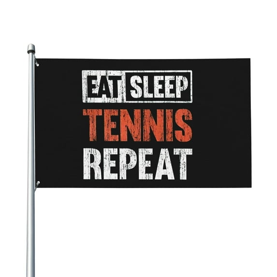 Eat Sleep Tennis Repeat Flag Outdoor Garden Flag Breeze Flag Home House ...
