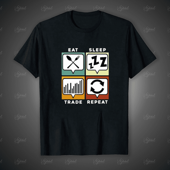 Eat Sleep Trade Repeat Funny Trading & Investing Day Trader Life Quote ...