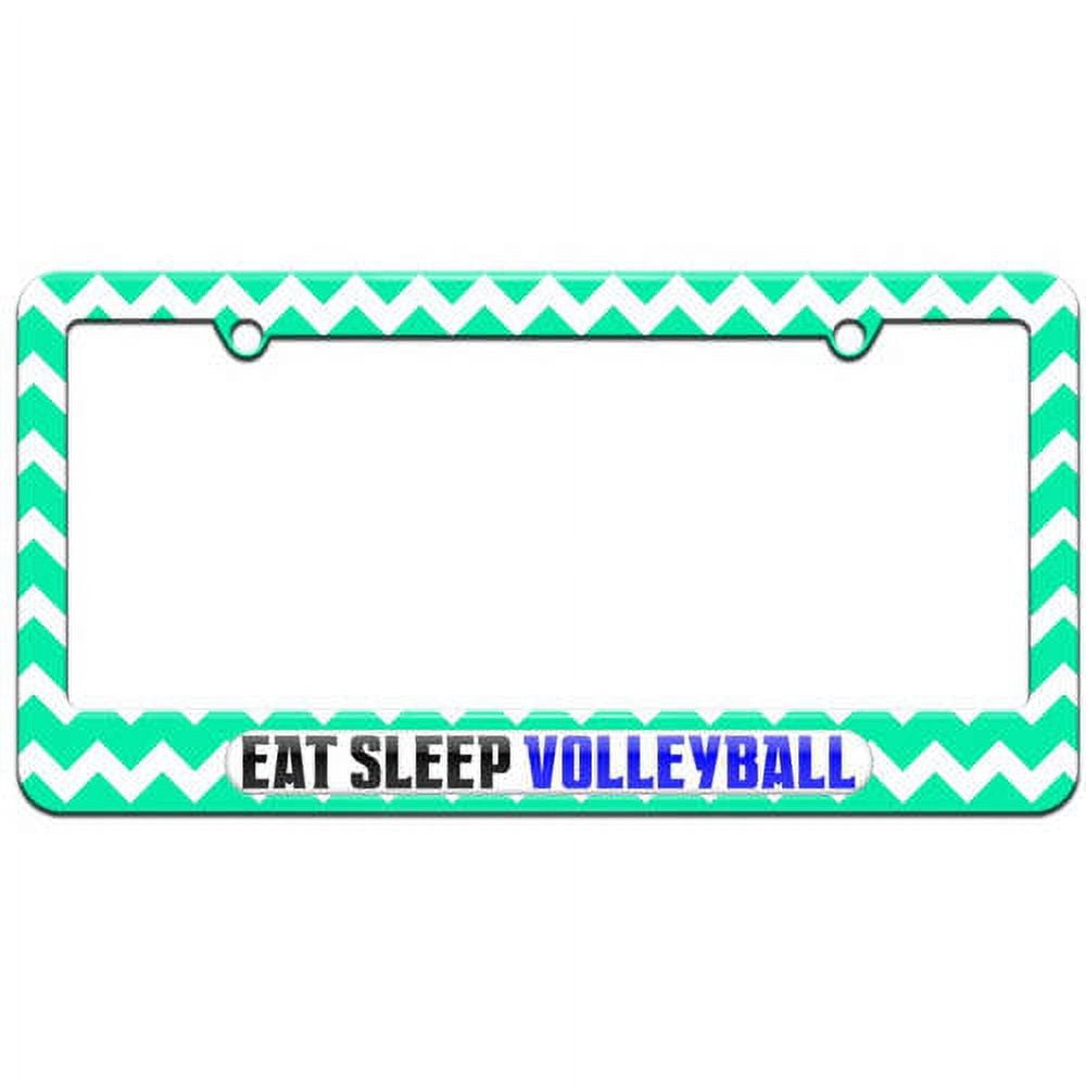 Eat Sleep Volleyball License Plate Tag Frame, Multiple Colors - Walmart.com