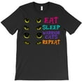 Eat Sleep Warrior Cats Repeat Funny Book Series Cat Lover Graphic ...