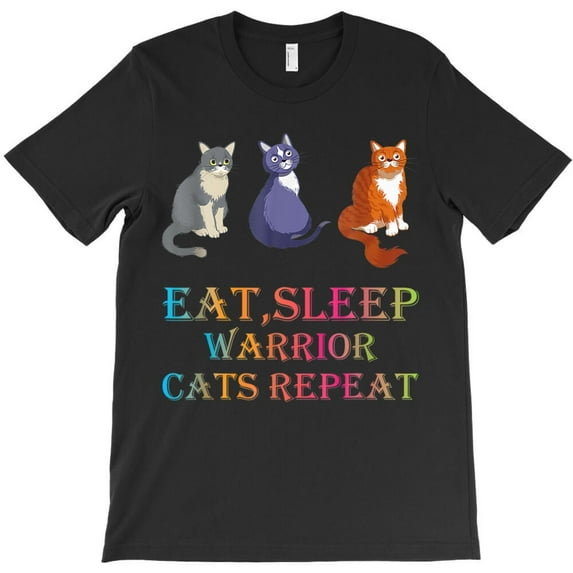 Eat Sleep Warrior Cats Repeat Funny Cat Lover Book Series Graphic ...