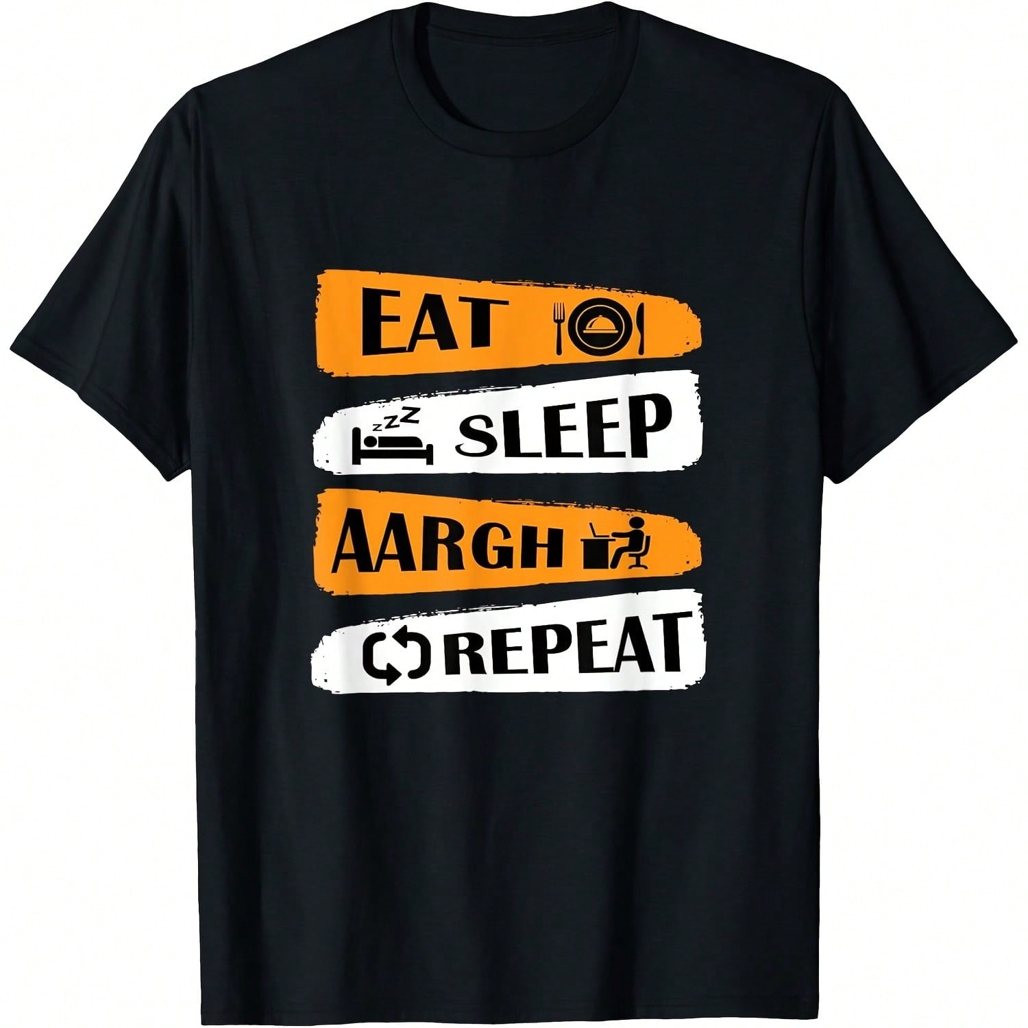 Eat Sp Aargh Repeat Funny Office Slogan T-Shirt. - Walmart.com