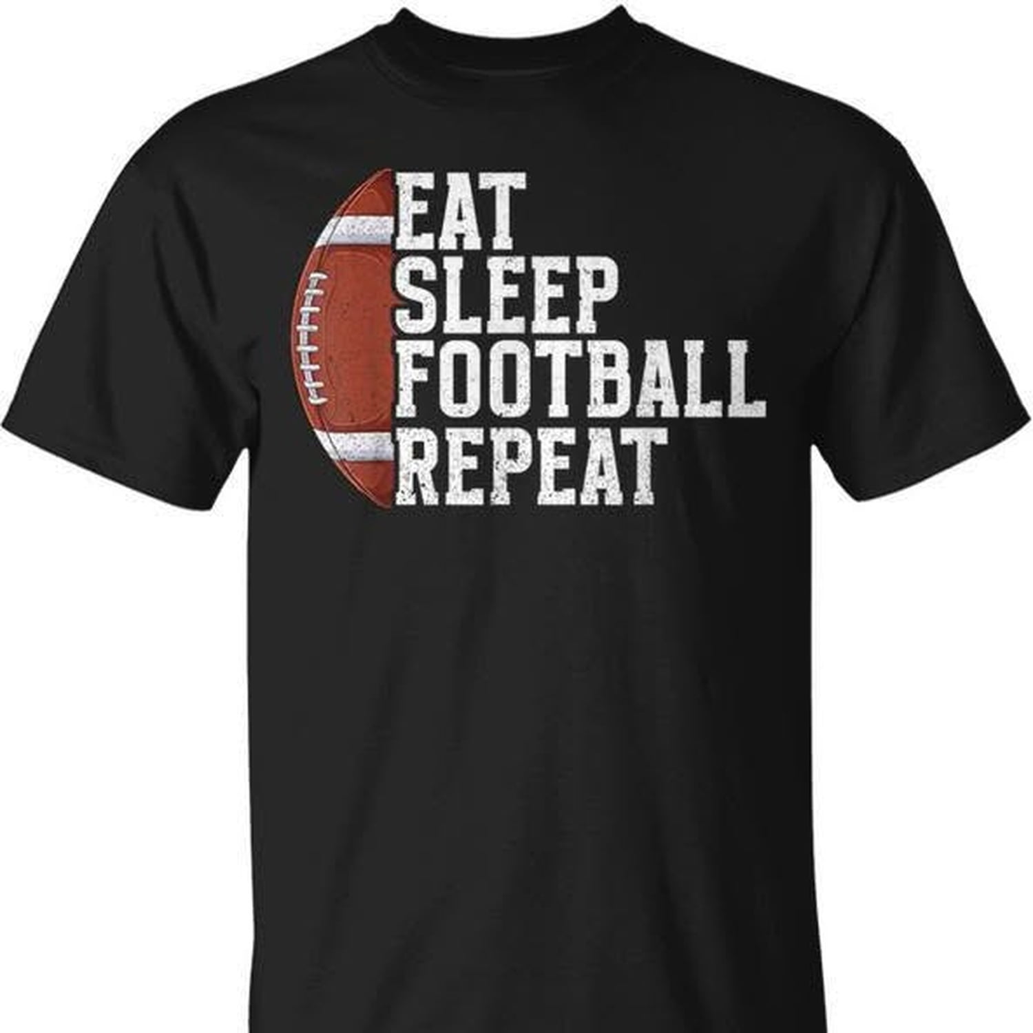 Eat Sp Football Repeat Football Player Football T-S1Hirt - Walmart.com