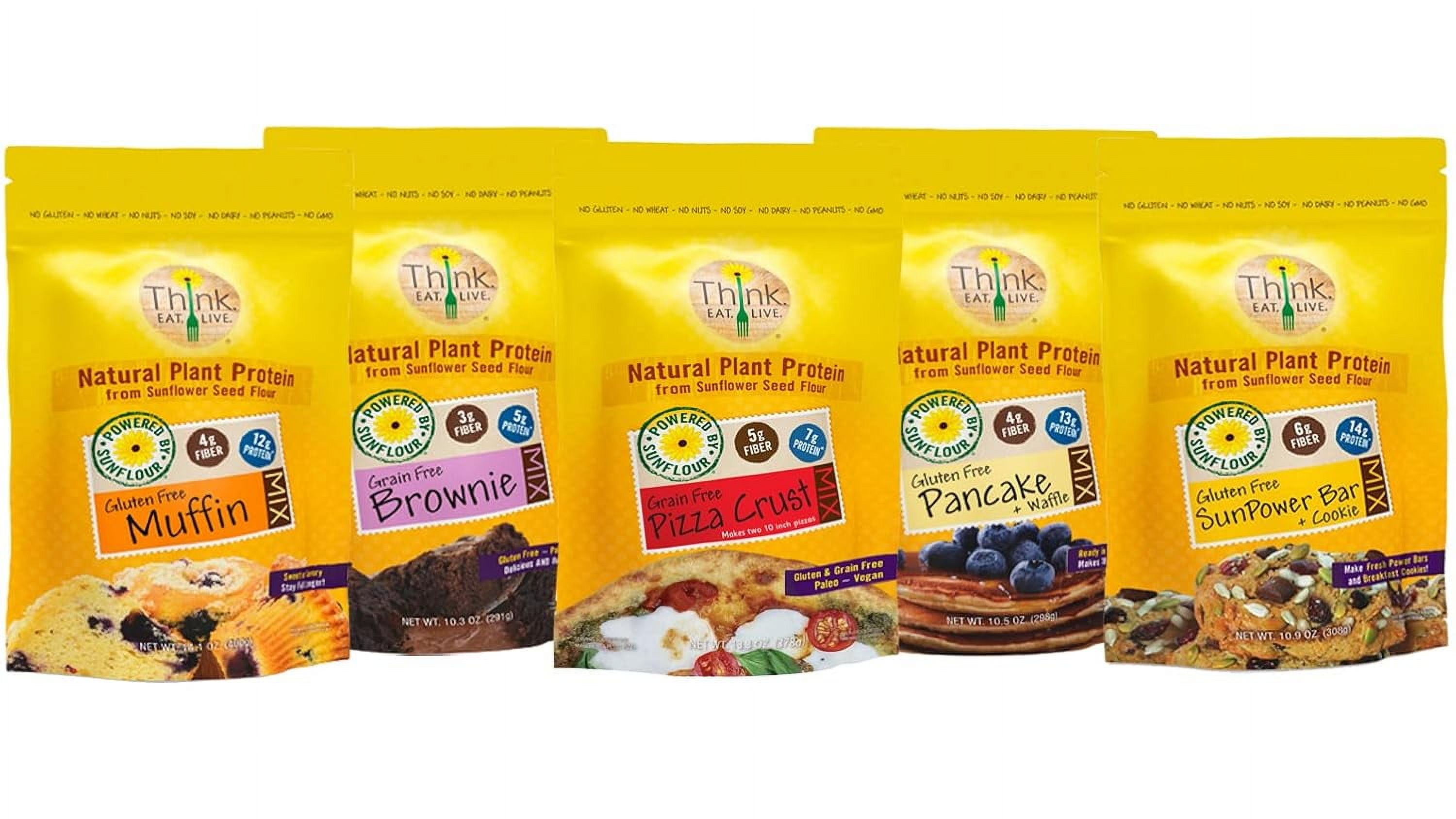 Eat SunFlour 5 Mix Super Sampler made with Sunflower Seed Flour for ...