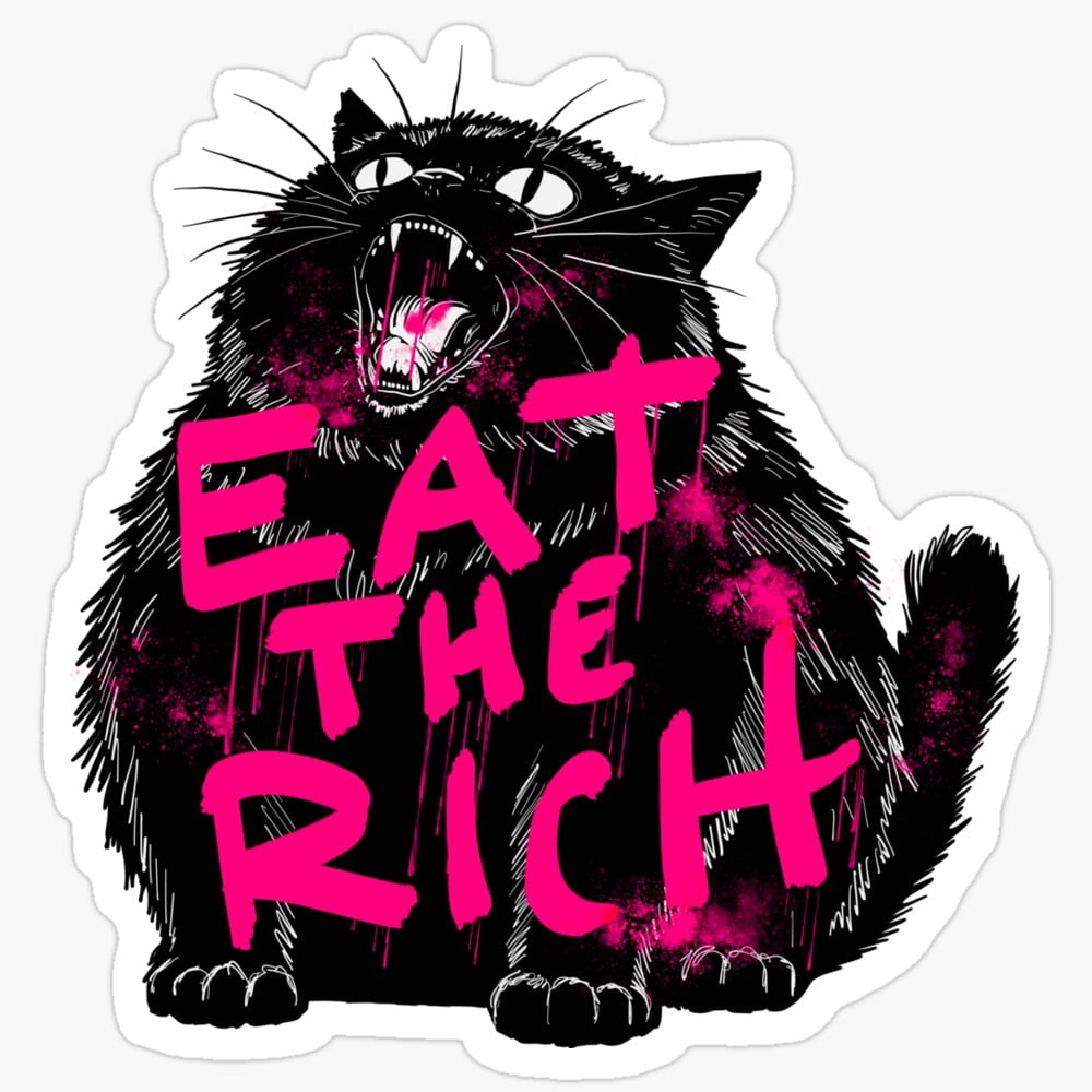 Eat The Rich Sticker Phone Decal Water Bottle Stickers Car Decals ...