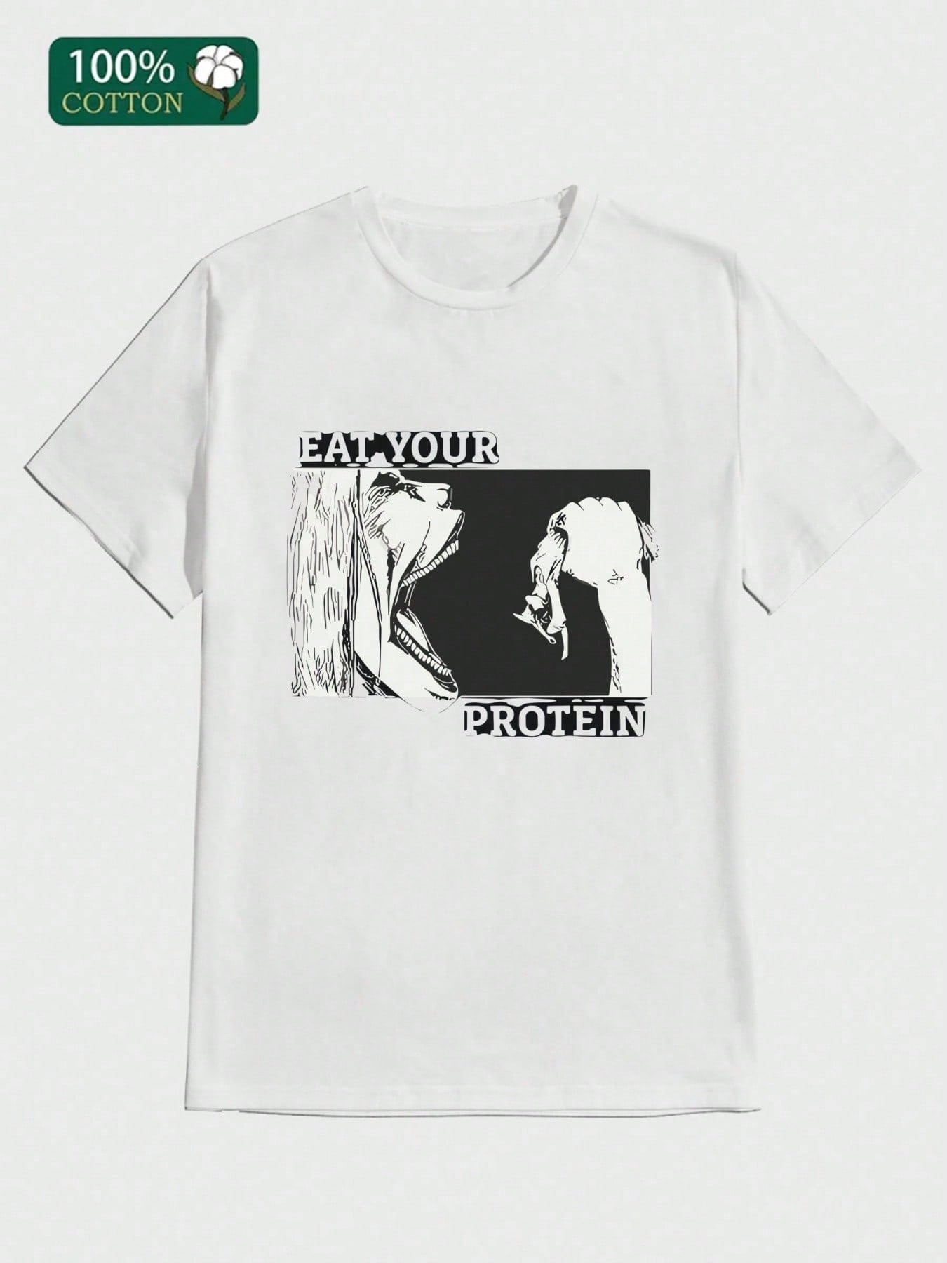 Eat Your Protein, Anime Gym, Pump, Bodybuilding, Fitness T-Shirt Casual ...