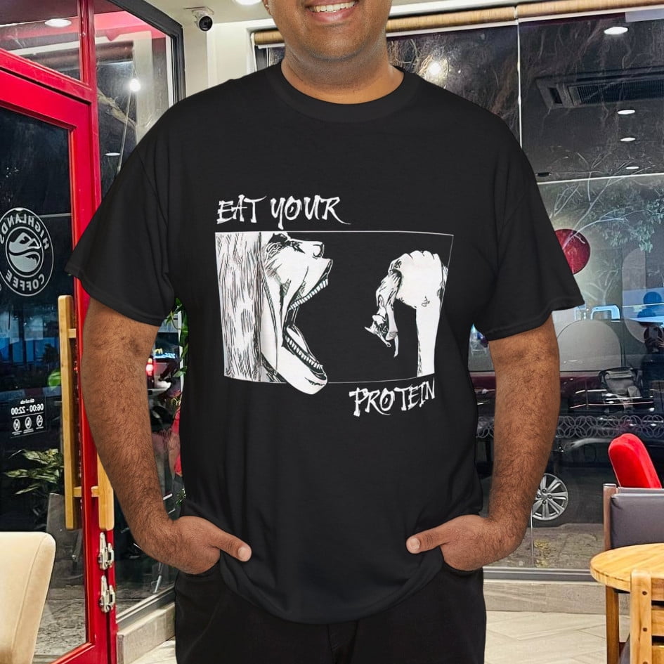 Eat Your Protein, Anime Gym, Pump, Bodybuilding, Fitness T-Shirt ...