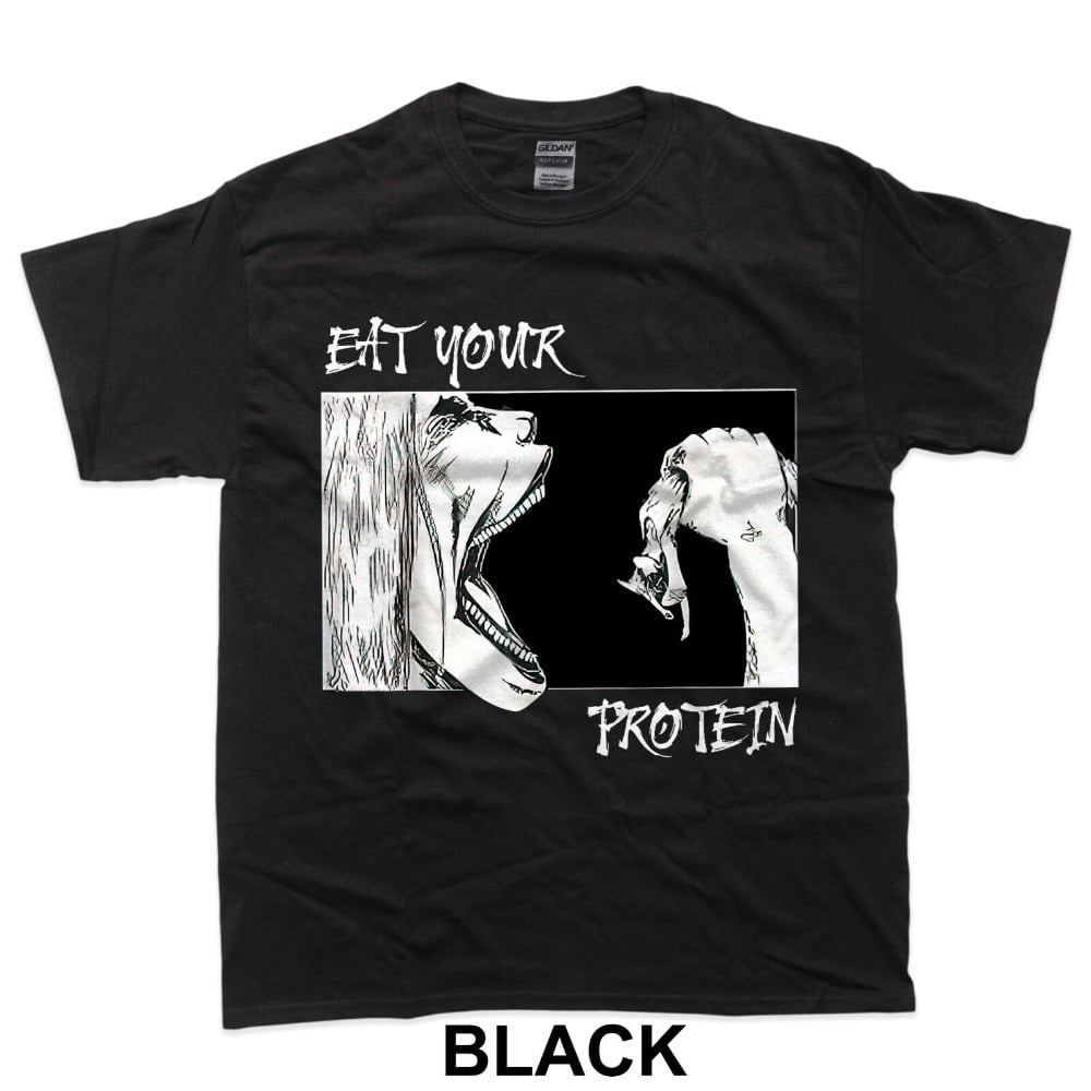 Eat Your Protein, Anime Gym, Pump, Bodybuilding, Fitness T-Shirt ...