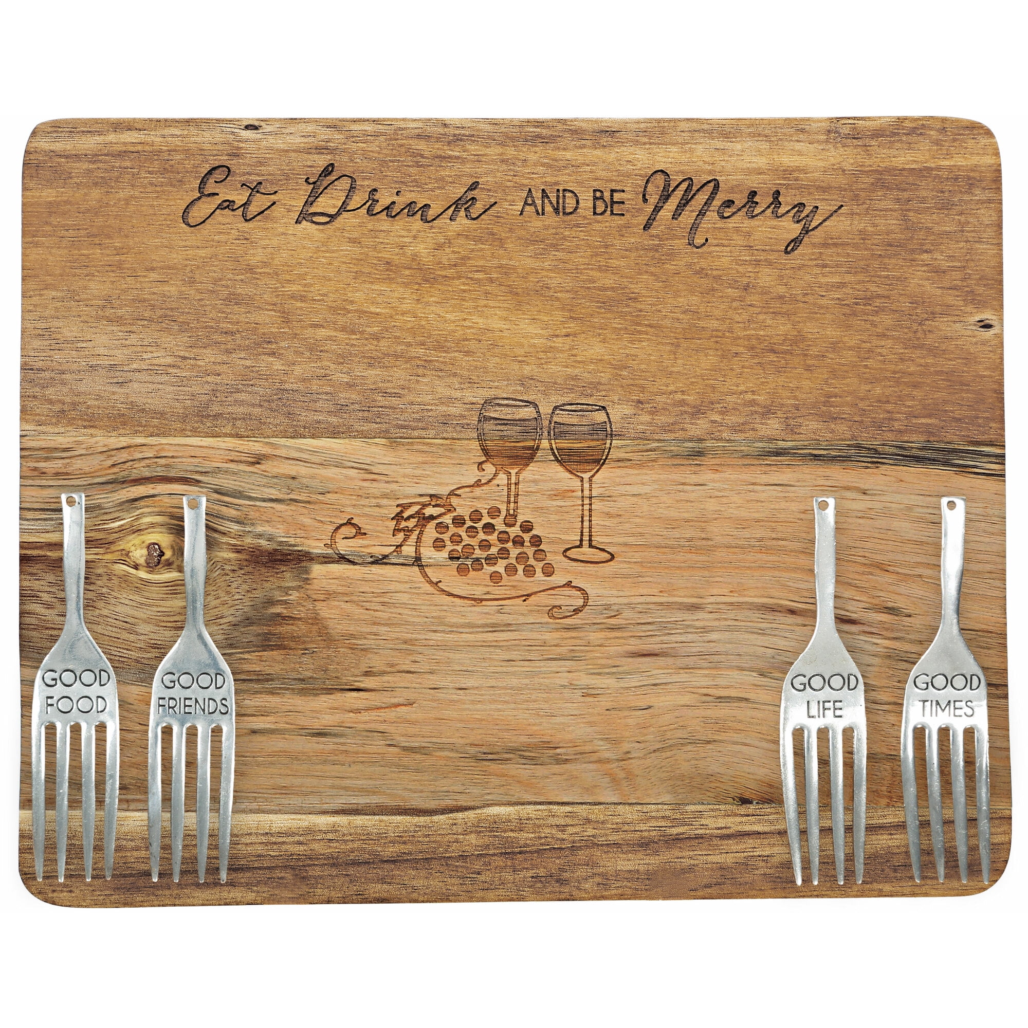 Eat and Drink - 9" Acacia Cheese/Bread Board Set - Walmart.com