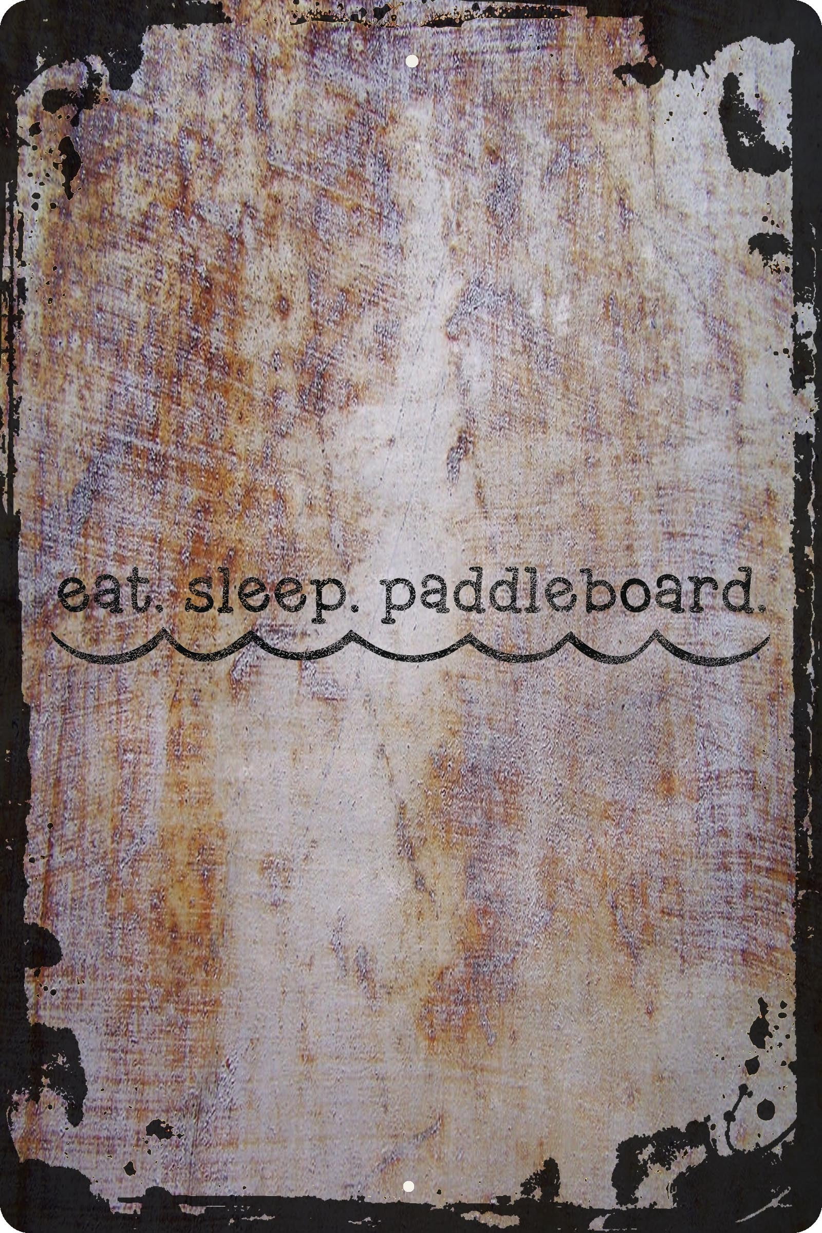 Eat sleep paddleboard lifestyle water sup hobby fun Beige Wall Art ...