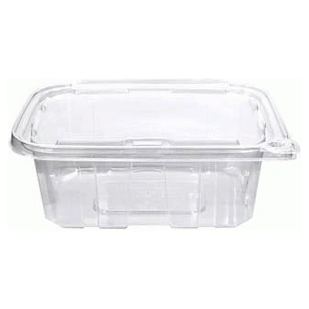 Eatery Essentials 32 oz RPET Hinged Lid Tamper Evident Container, Clear | 200/Case - Walmart.com