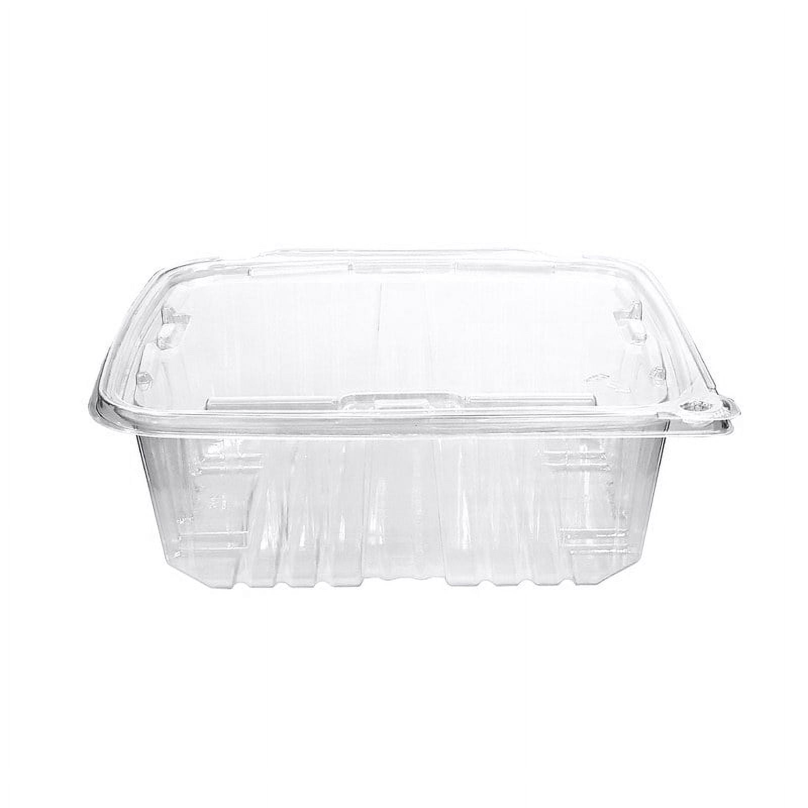 Eatery Essentials 64 oz Hinged Lid Tamper Evident Container, RPET ...