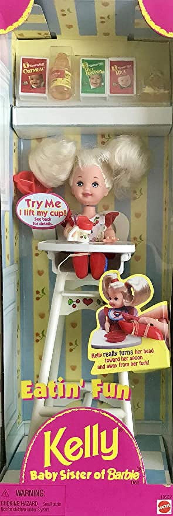 Eatin' Fun Kelly Baby Sister of Barbie Doll 1997 Mattel 18582 - Walmart.com