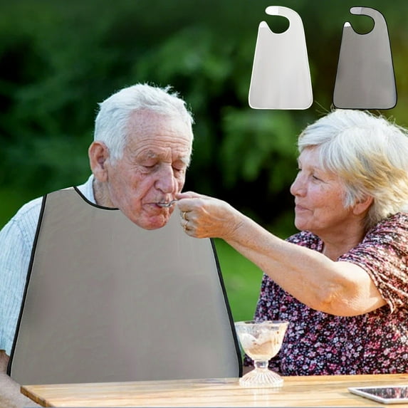 Eating Bib, Adjustable Washable Cloth Bib, Protective Barrier Easy ...