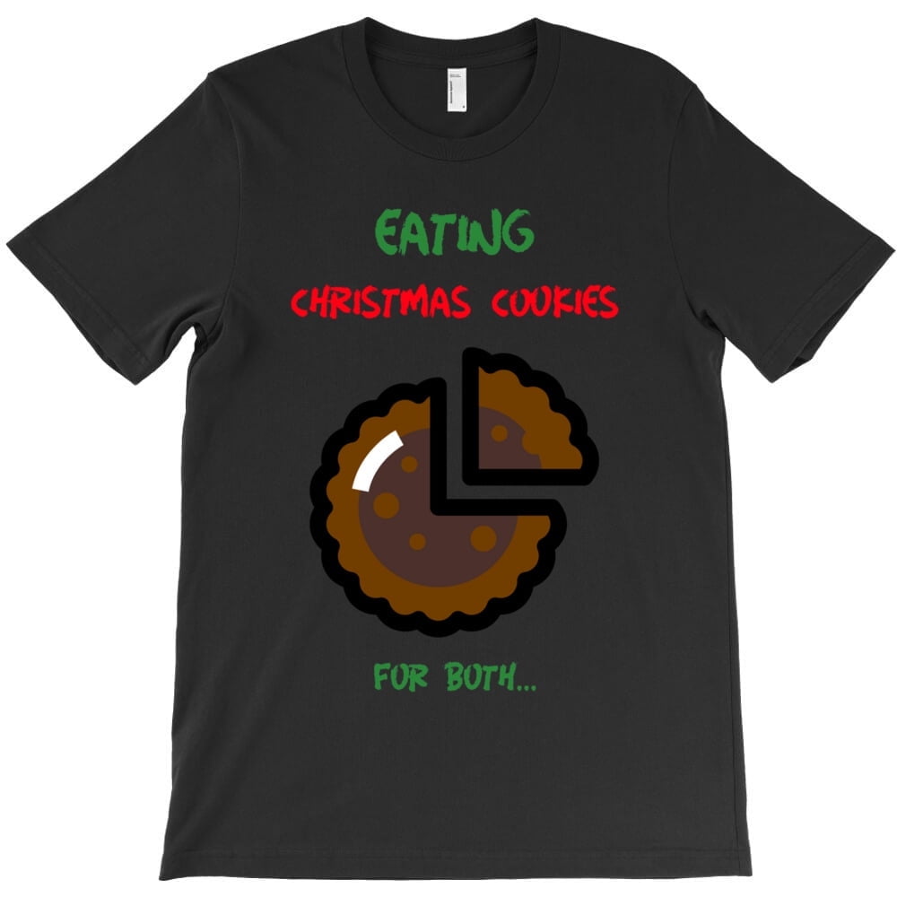Eating Christmas Cookies For Two Funny Holiday Baking Graphic - Relaxed ...