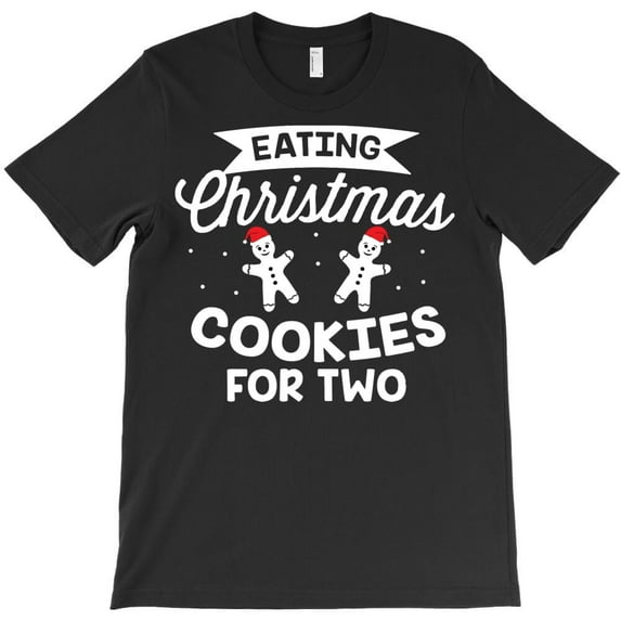 Eating Christmas Cookies For Two Funny Holiday Pregnancy Announcement ...