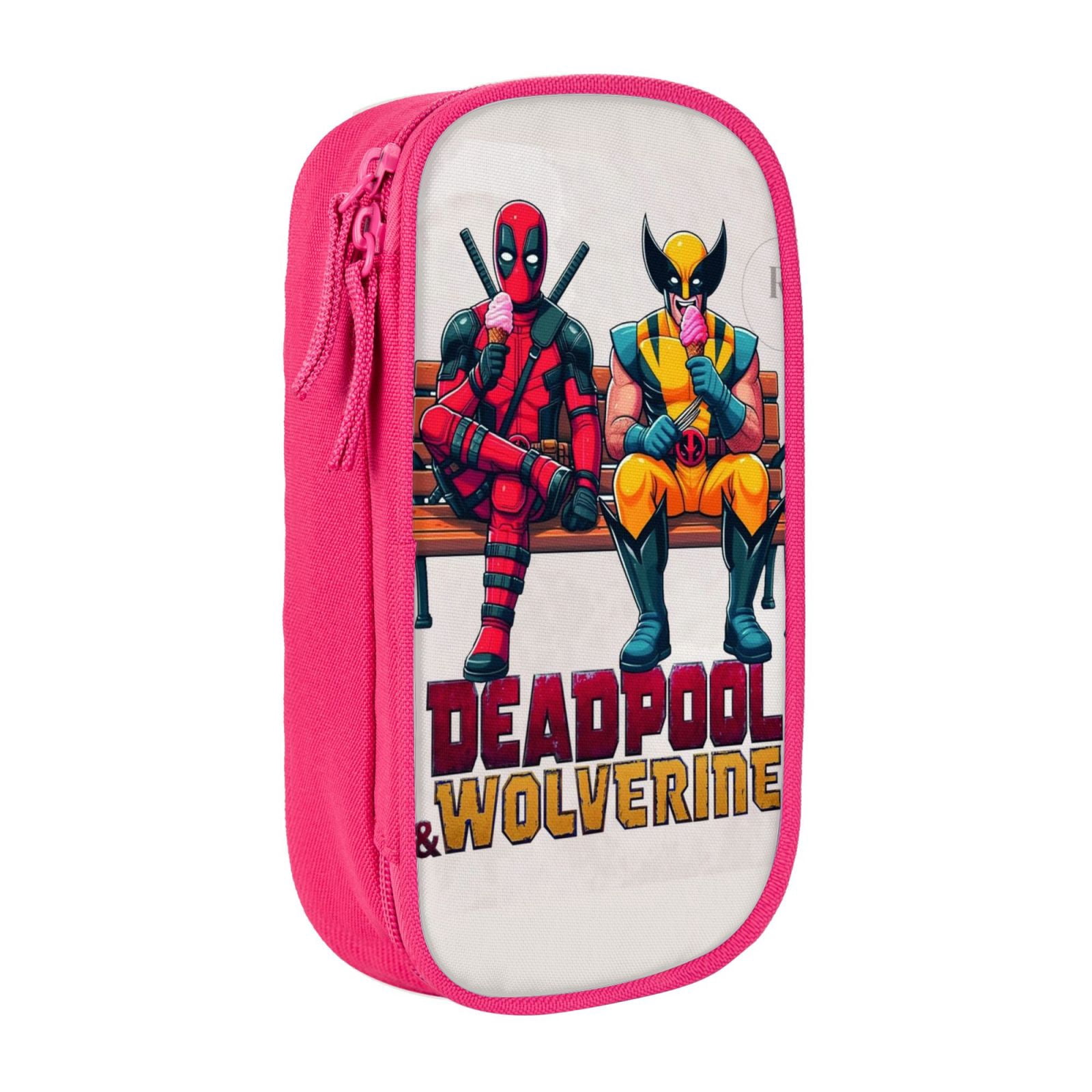 Eating İce-Cream Deadpooll & Wolverinee Pencil Case,Pencil Pouch,Extra ...