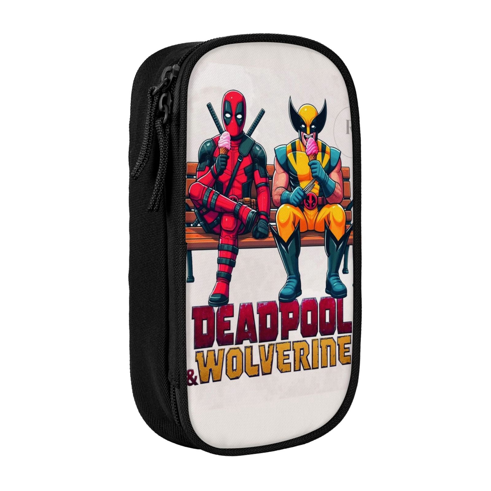 Eating İce-Cream Deadpooll & Wolverinee Pencil Case,Pencil Pouch,Extra ...