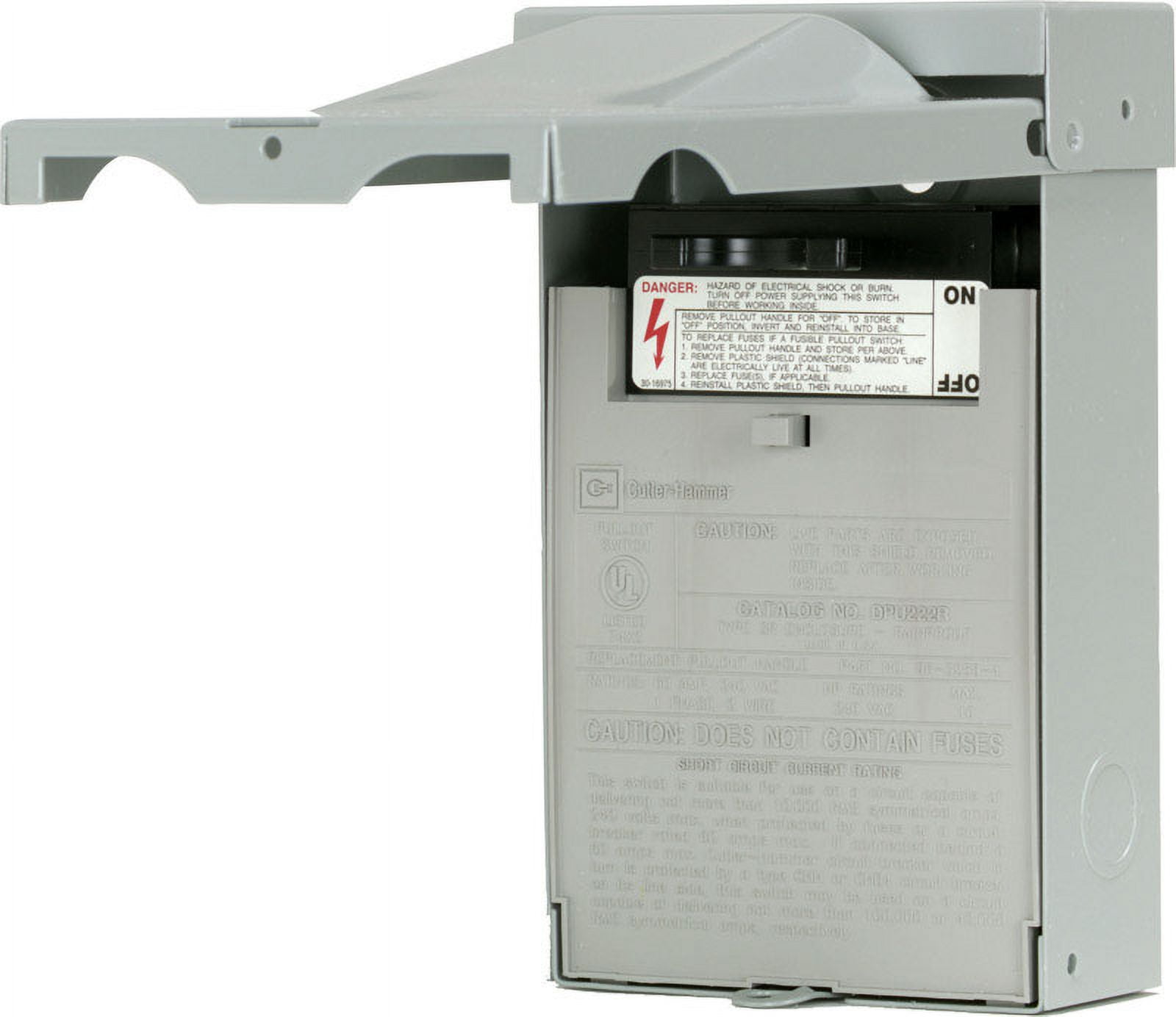 Eaton 60A 240V Non-Fused Rainproof Air Conditioner Disconnect DPU222RP ...