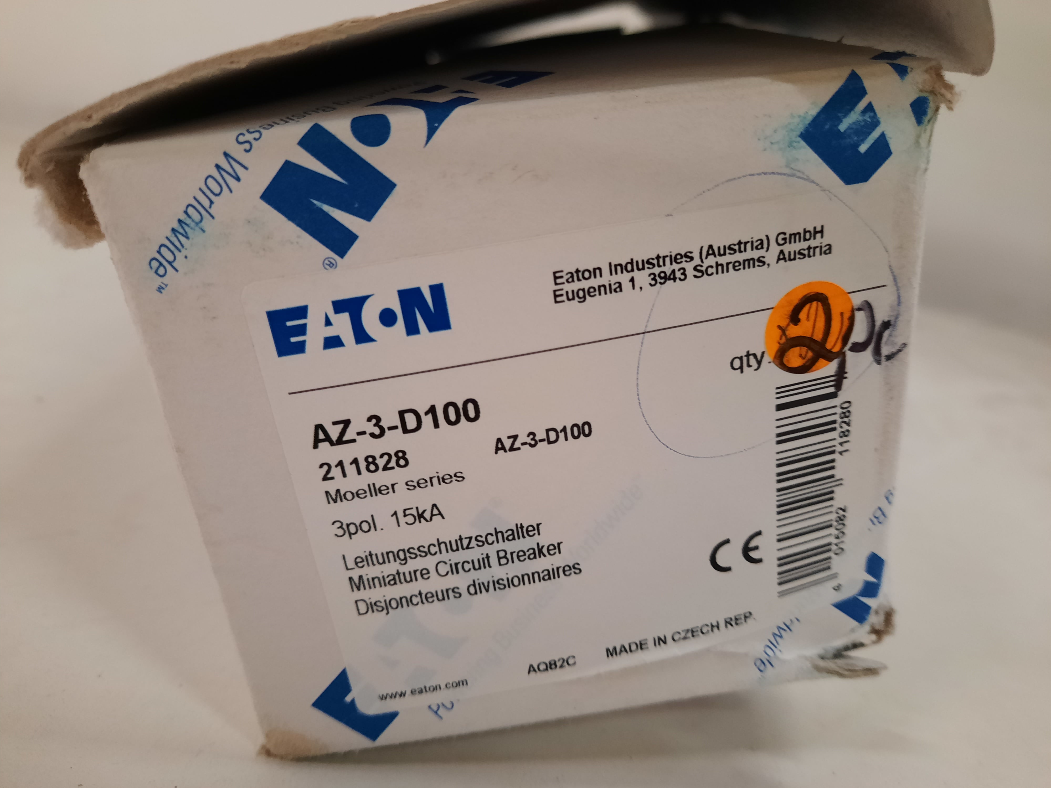 Eaton AZ-3-D100 Miniature Circuit Breakers (MCBs) - Walmart.com