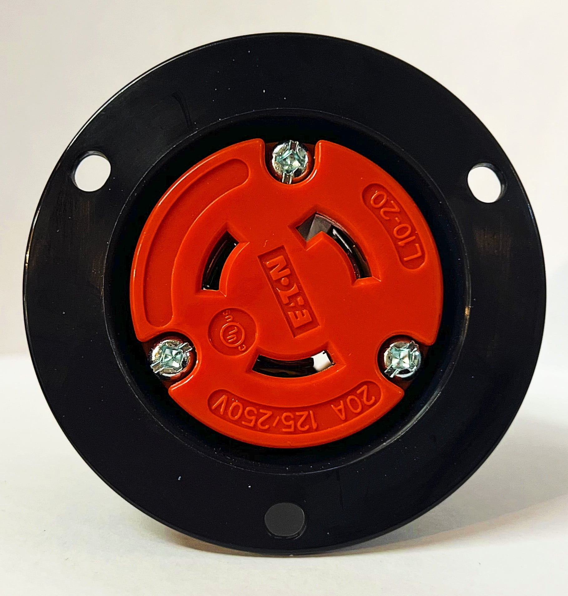 Eaton Arrow Hart AHCL1020FO Color Coded Locking Flanged Outlet, Orange ...