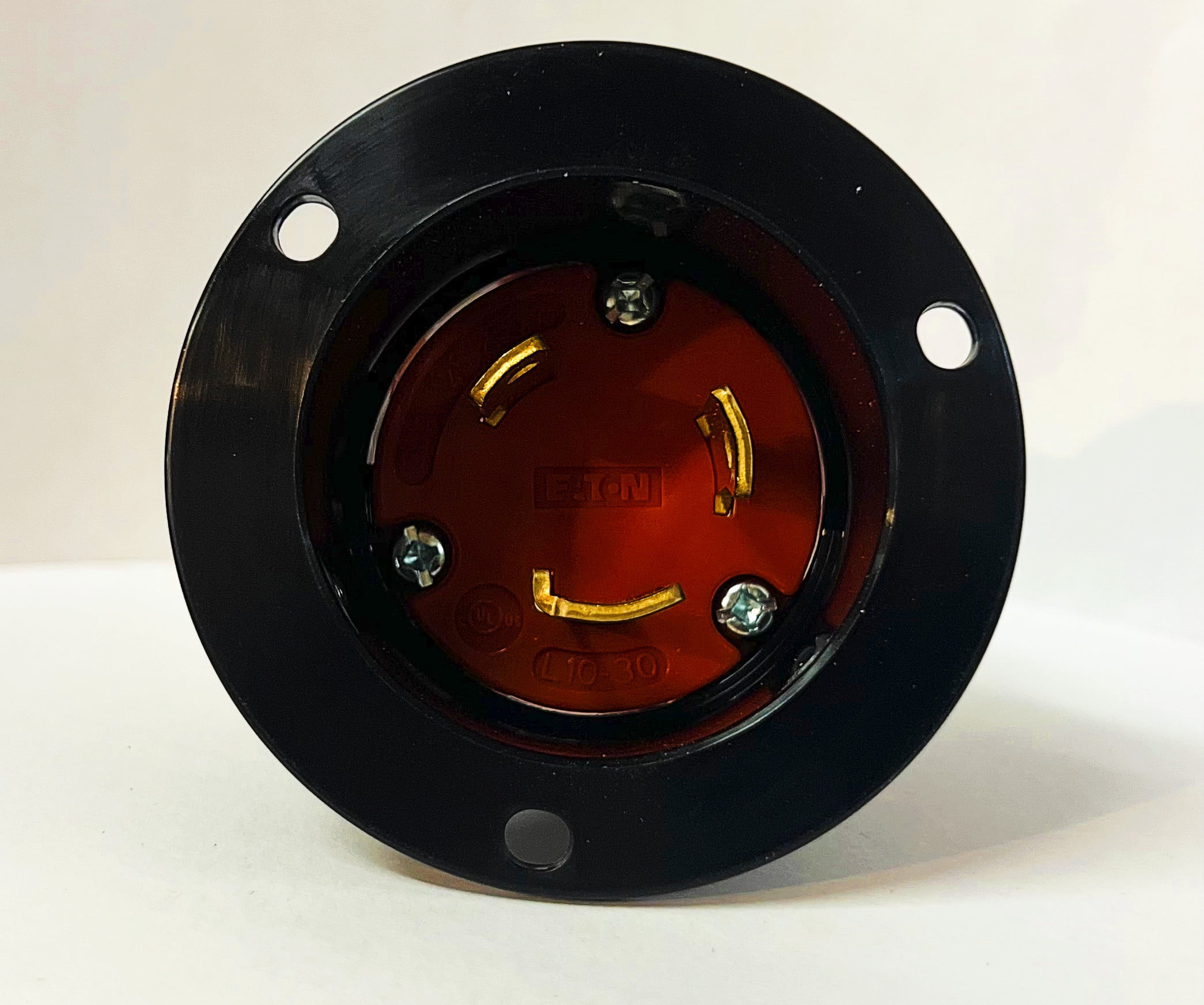 Eaton Arrow Hart AHCL1030FI Color Coded Locking Flanged Inlet, Orange ...