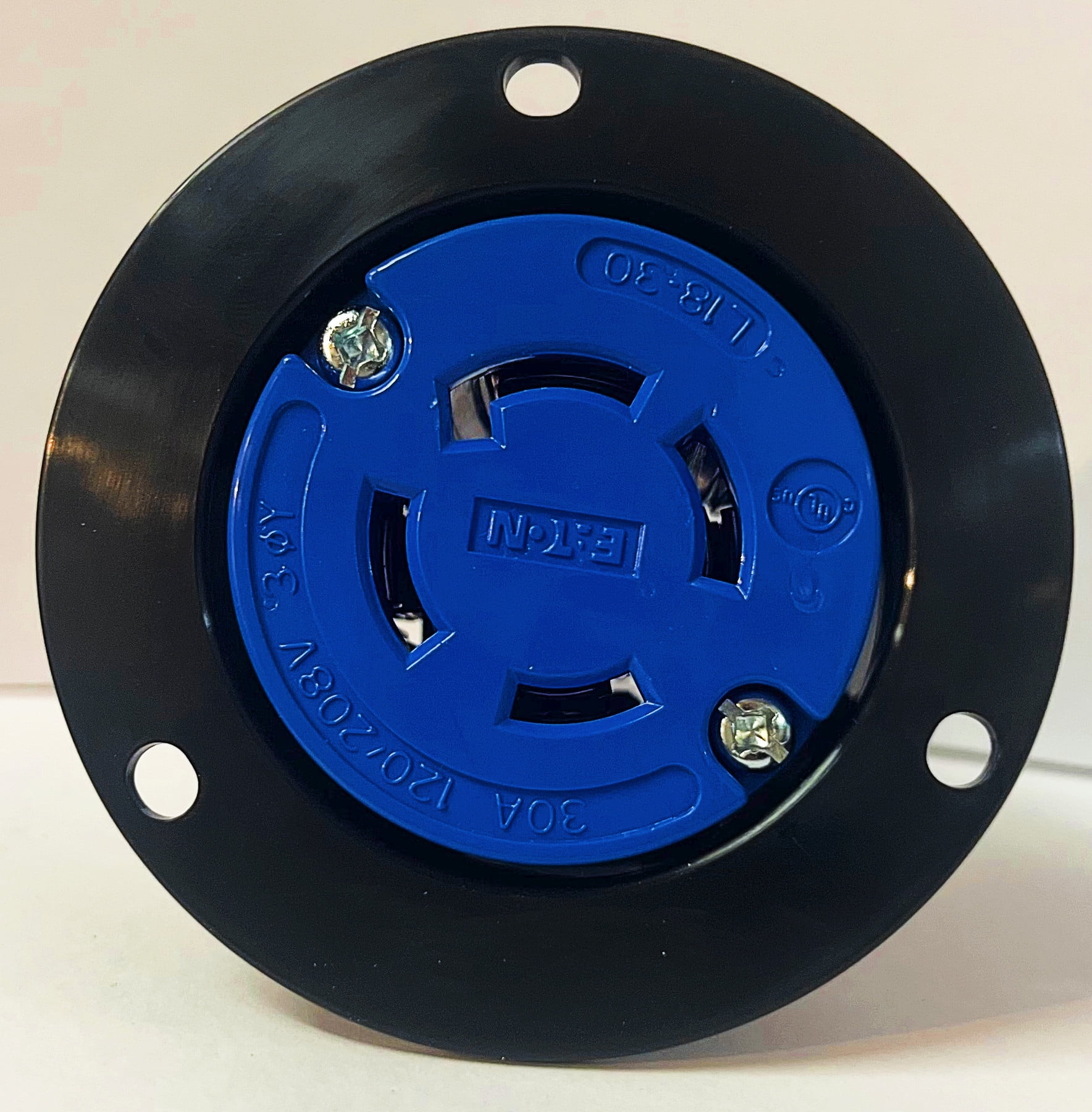 Eaton Arrow Hart AHCL1830FO Color Coded Locking Flanged Outlet, BLUE ...