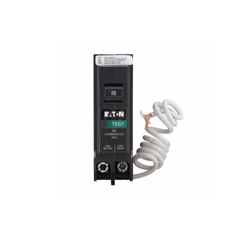 Eaton BR 15A Single-Pole CAFCI Combination Arc Fault Breaker BRN115AF ...