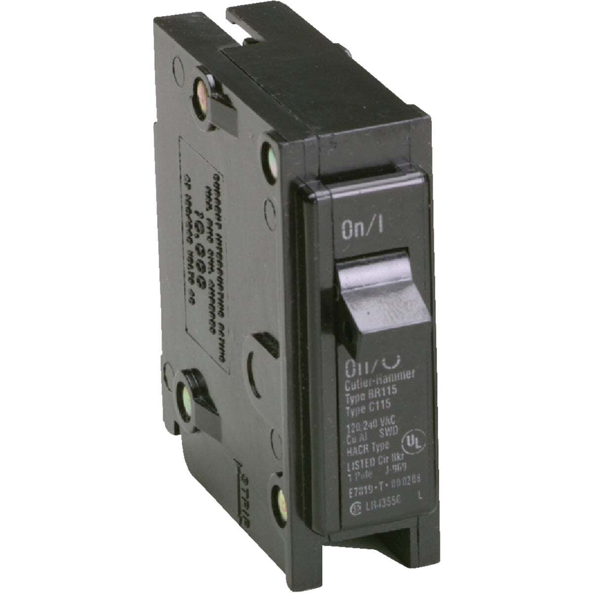 Eaton 15 Amp Single Pole Circuit Breaker, Type BR, 120/240V, UL Listed ...