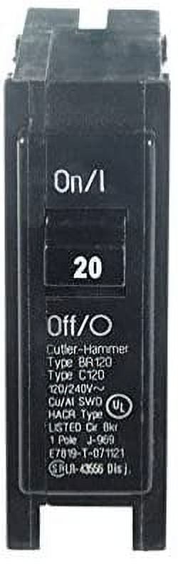 Eaton Electrical BR120 20 Amp Single Pole Circuit Breaker - Walmart.com