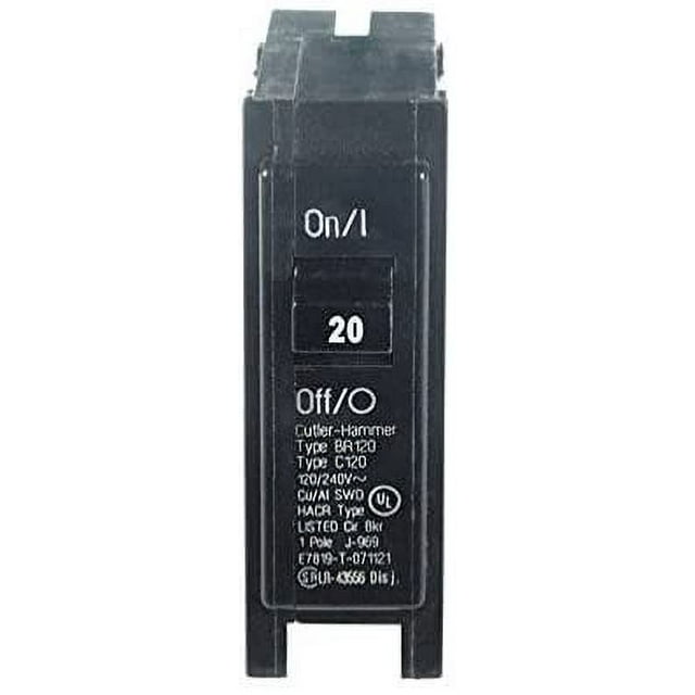 Eaton Electrical BR120 20 Amp Single Pole Circuit Breaker - Walmart.com