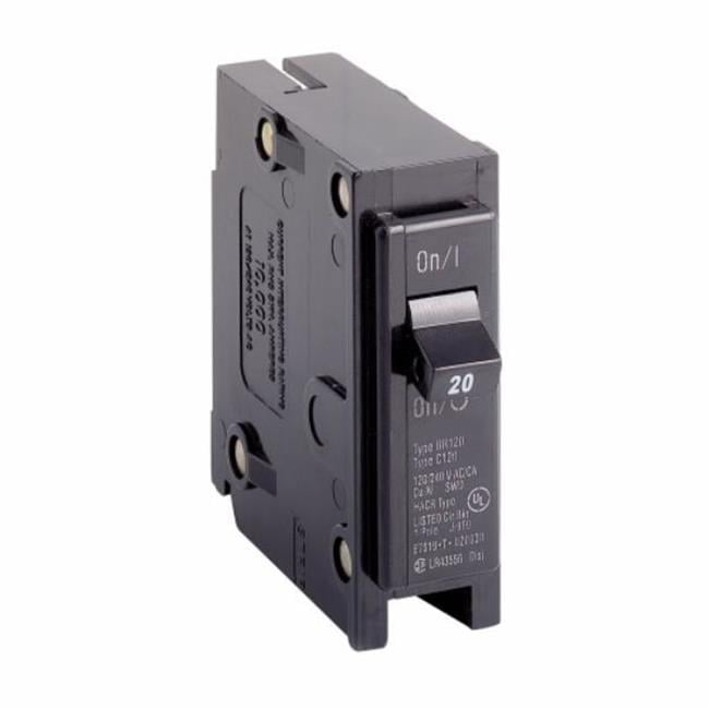 Eaton BR12010CP BR 20 Amp Single Pole Circuit Breaker Contractor Pack ...